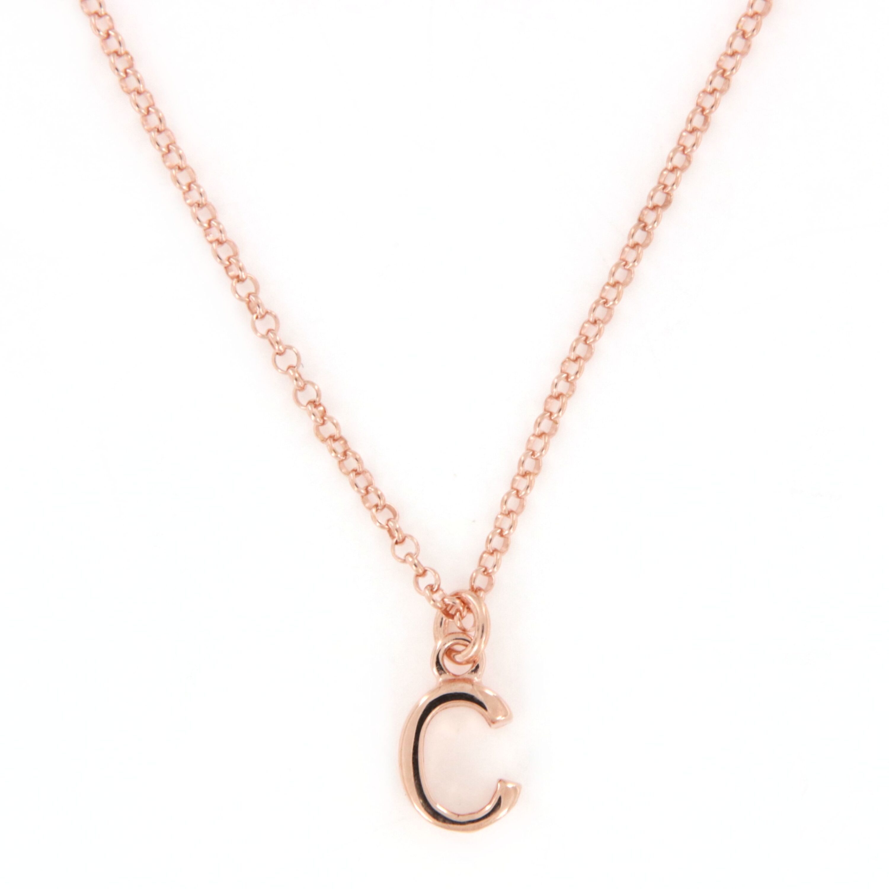 Collana Versari Iniziale Lettera C Rosata - Oroshop